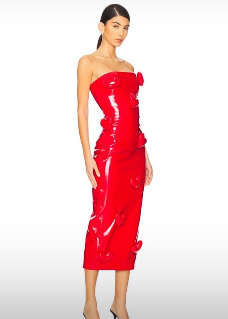 vestido-rojo-latex-corazones-hollywear