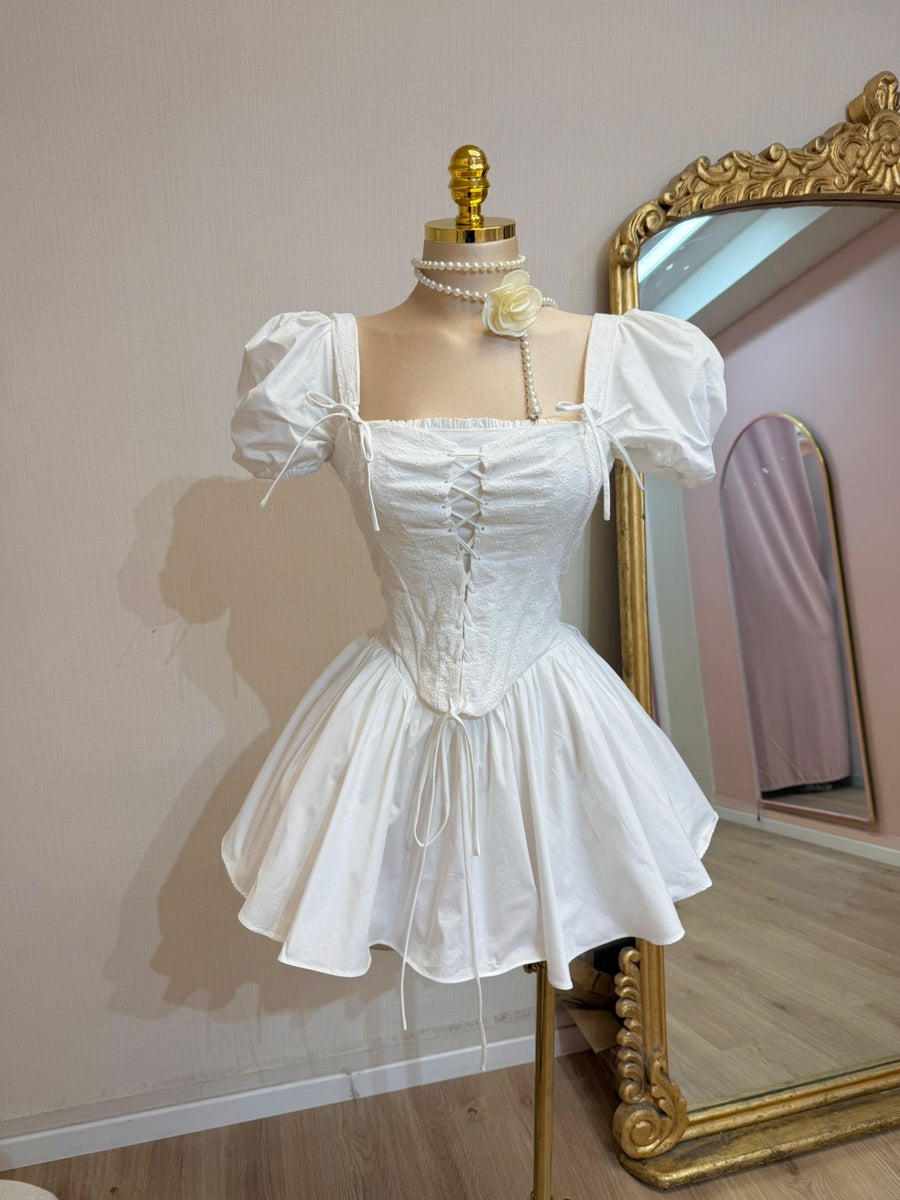 VESTIDO BLANCO CORSET – Hollywear