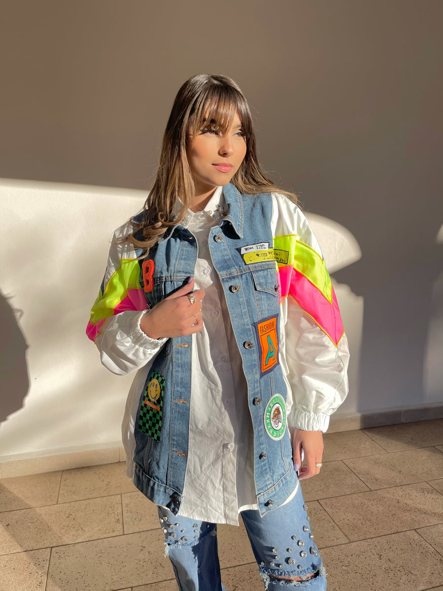 JACKET MEZCLILLA LONA COLORES FOSFO – Hollywear