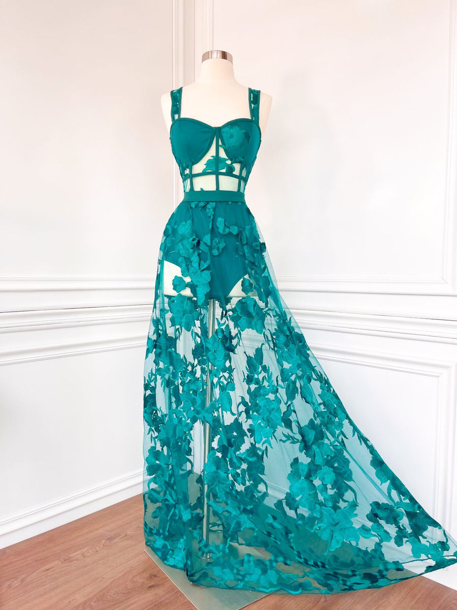 VETSIDO ENCAJE VERDE ESMERALDA – Hollywear