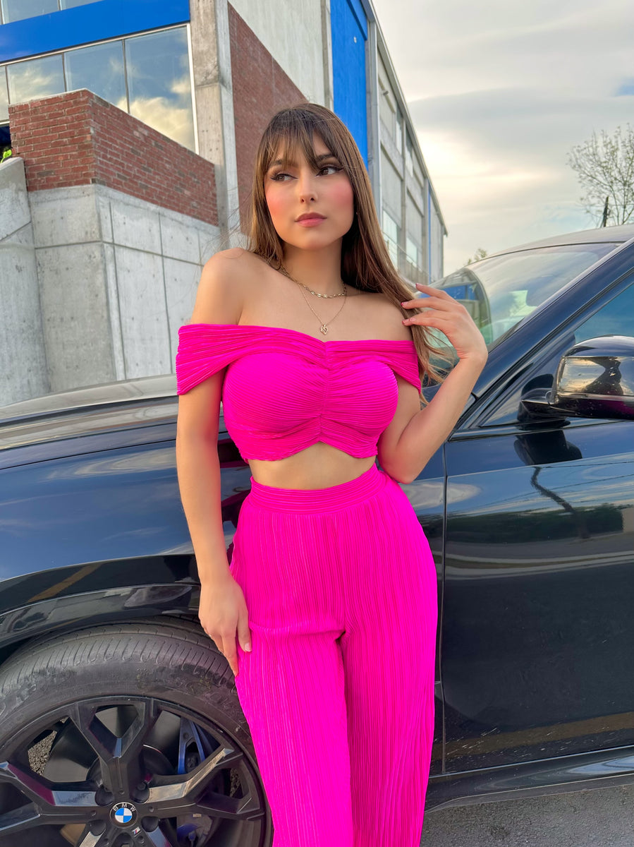 SET FUCSIA TABLONEADO – Hollywear